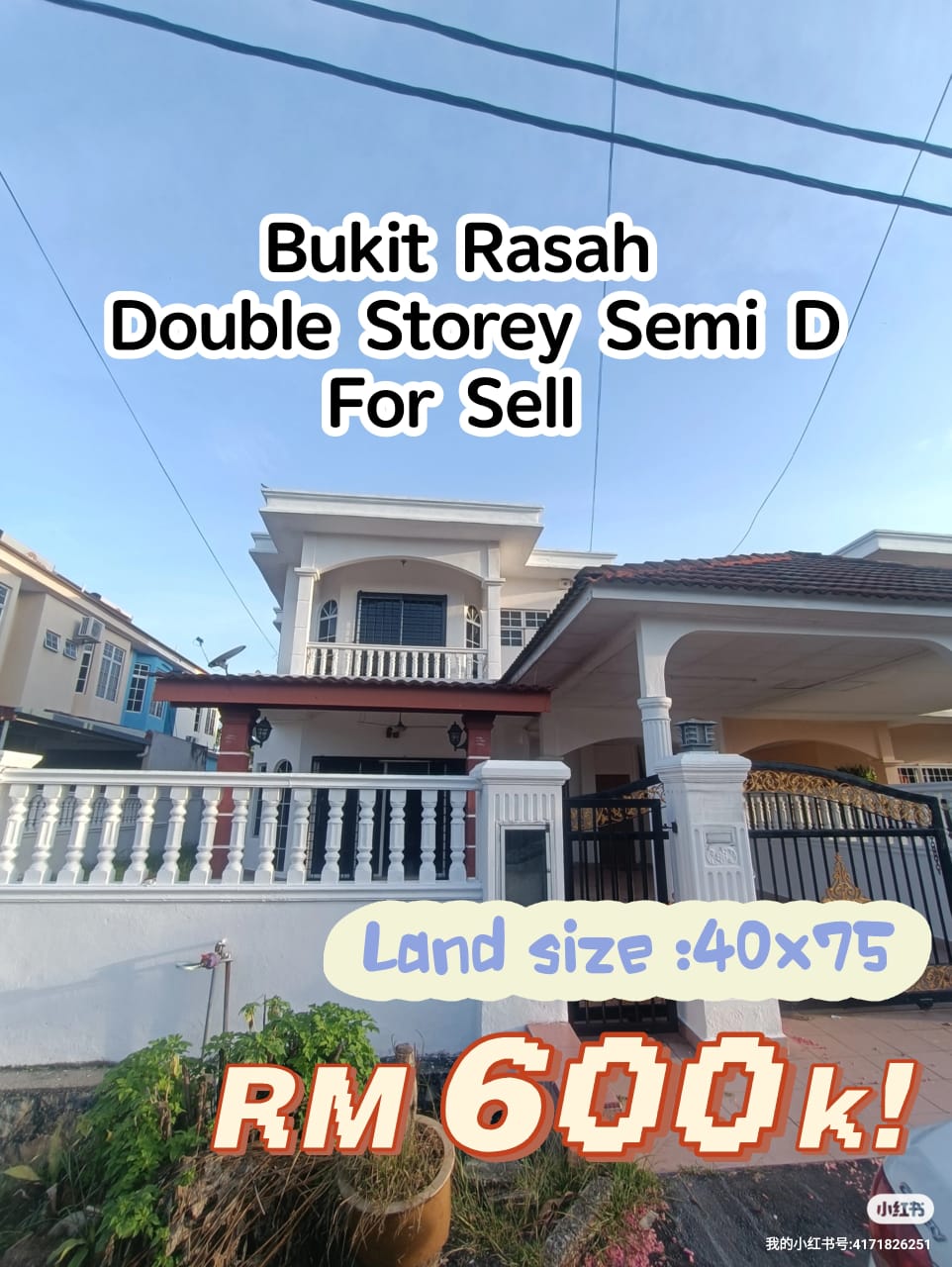 Bukit Rasah Double Storey Semi-D House For Sell – E-Trend Realty